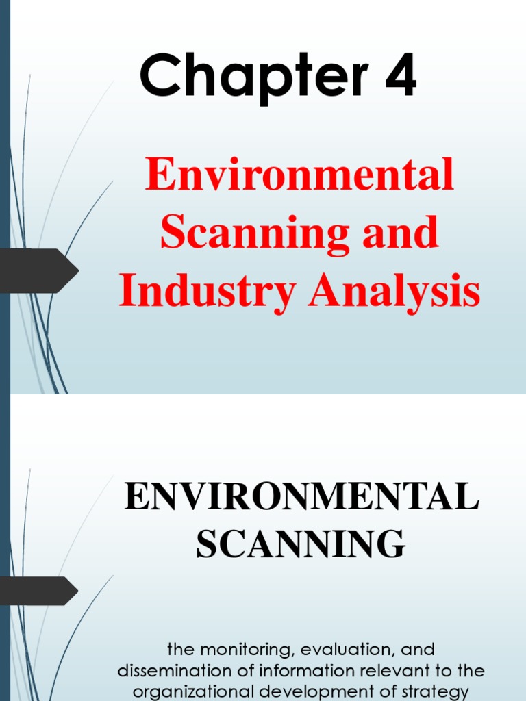 Environmental Scanning & Industry Analysis | PDF | Competition ...