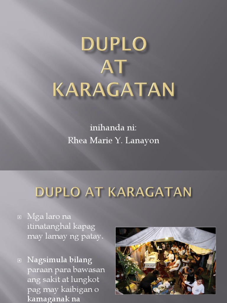 Duplo at Karagatan | PDF