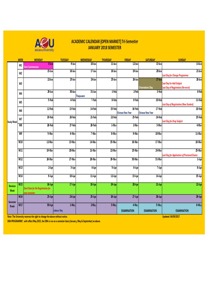 Academic Calendar 2018 | Download Free PDF | Academic Term | Schools