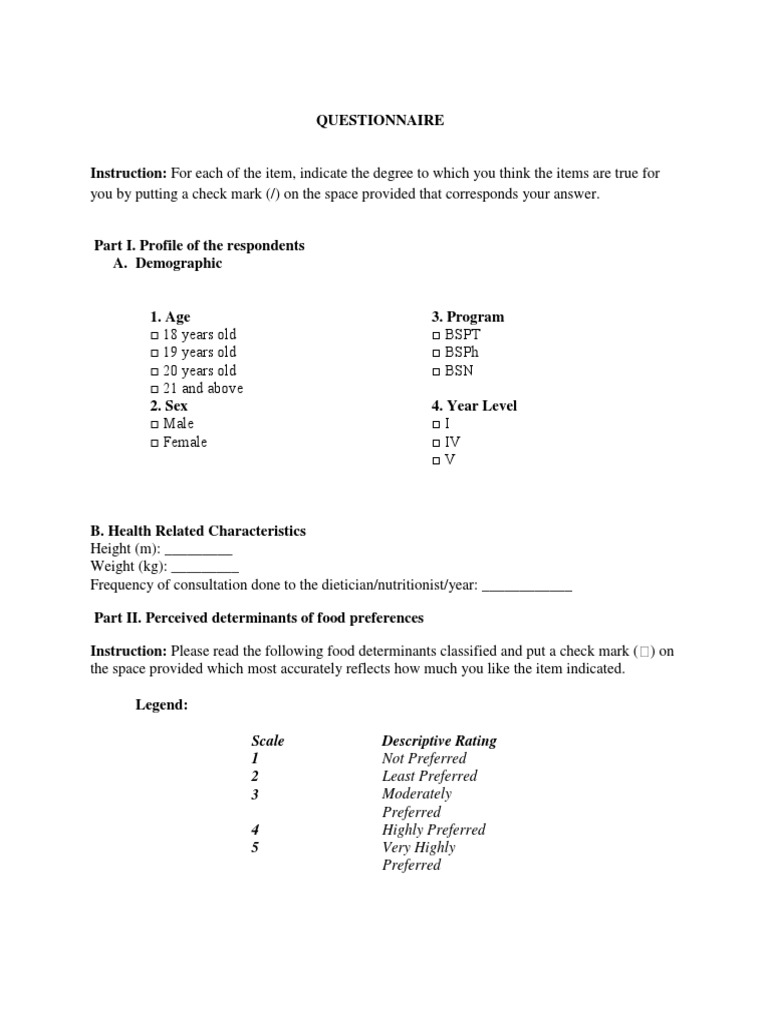 Scale Descriptive Rating 1 2 3 4 5 | PDF
