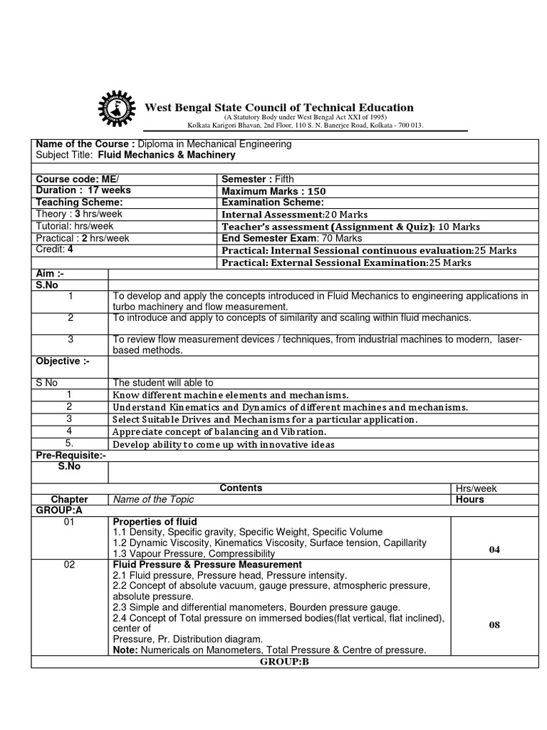 5th Sem 7 Mechanical Engineering | PDF | Internal Combustion Engine ...