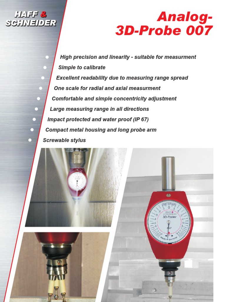 Haff & Schneider 3D Taster 2007 | PDF | Scientific Observation | Tools