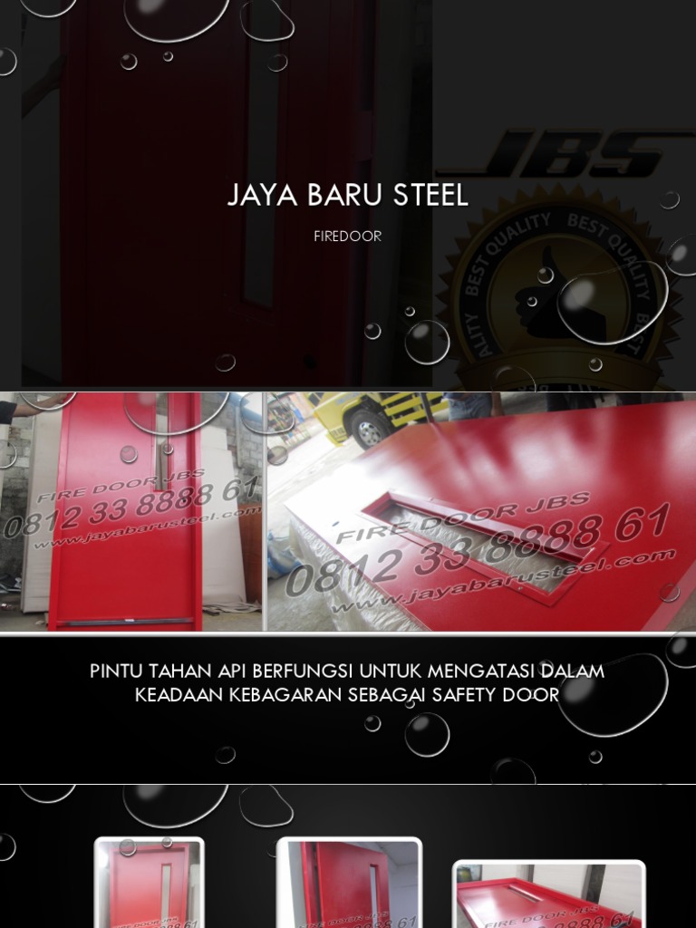 (JBS) Spesifikasi Pintu Tahan API, Pintu Besi Tahan API, Harga Pintu ...
