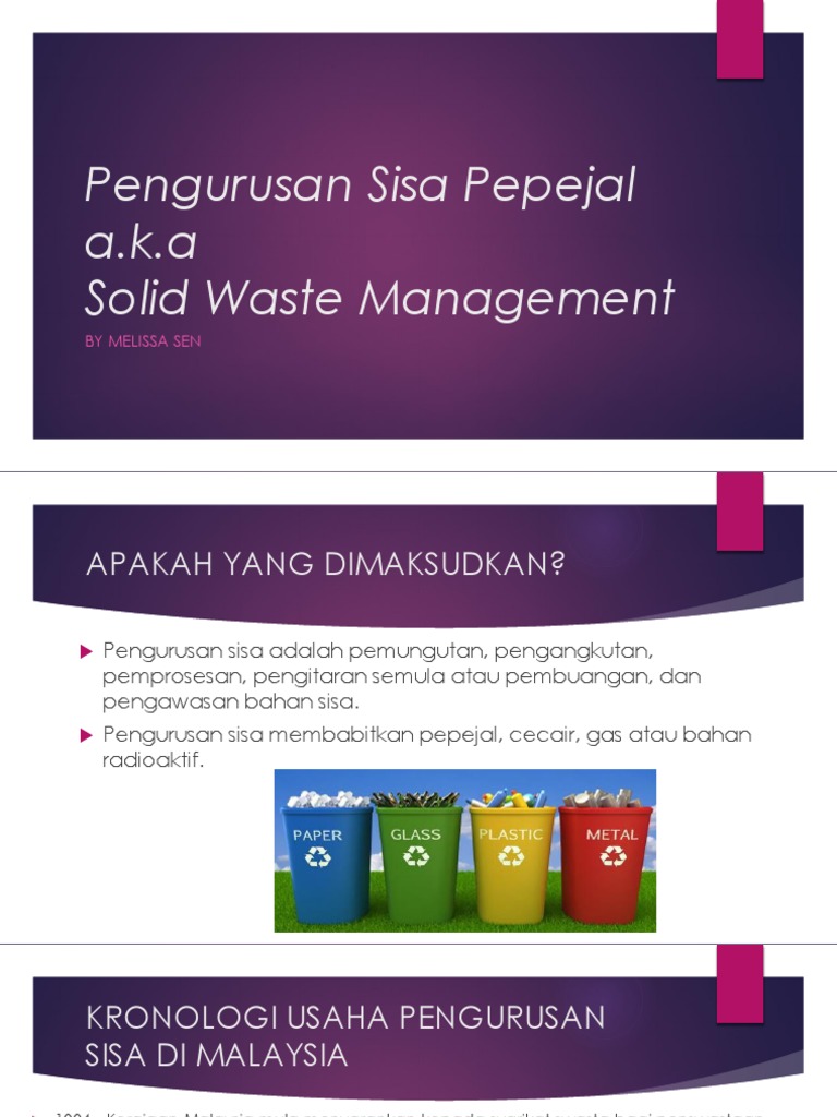 Pengurusan Sisa Pepejal | PDF