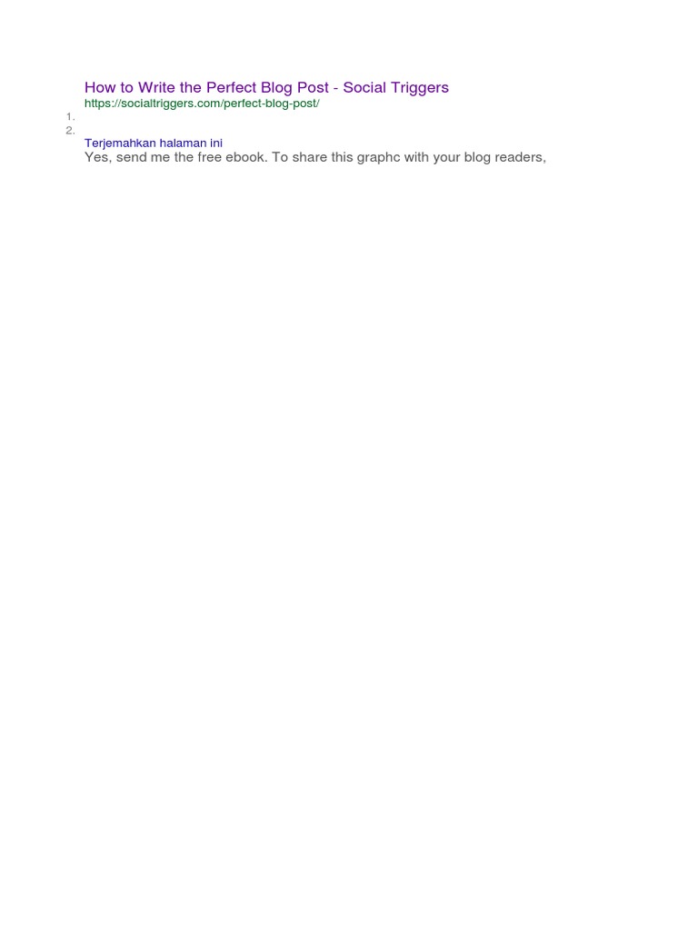Perfect Blog Post Writing Guide | PDF | Social Science