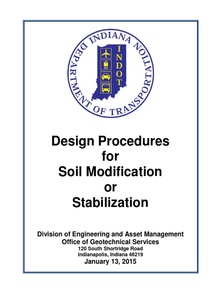 INDOT Soil Mod Procedures 2015 | PDF | Fly Ash | Soil