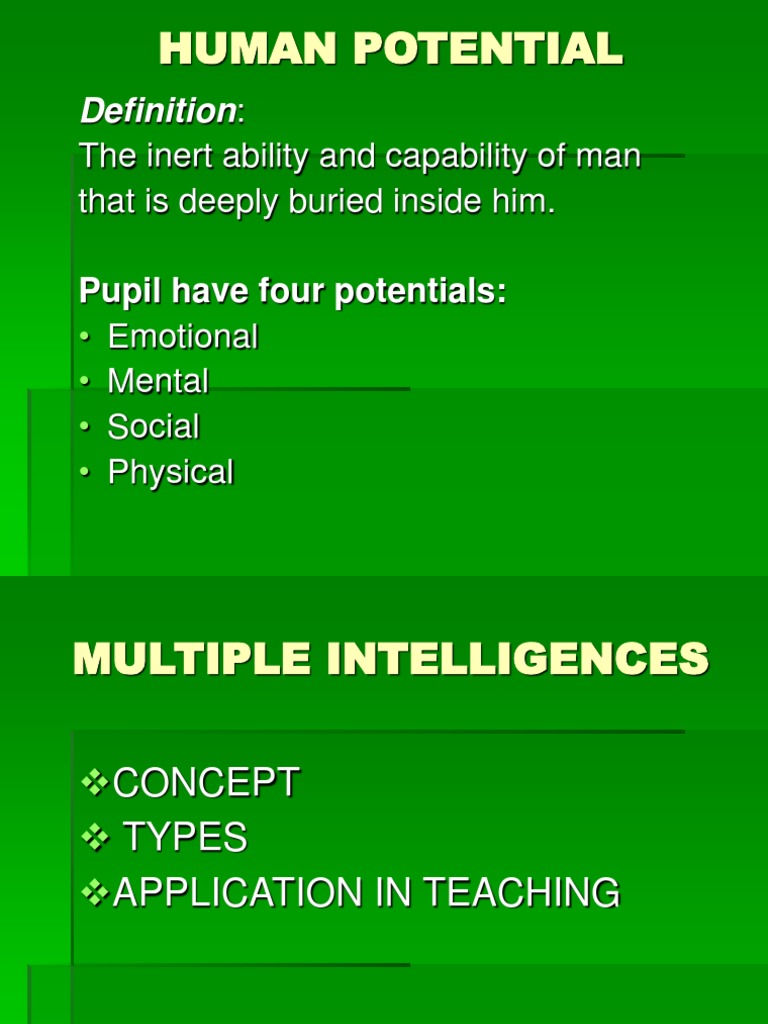 Human Potential: Definition | PDF | Intelligence | Logic