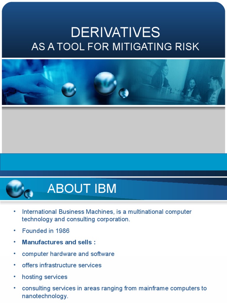 Derivatives: As A Tool For Mitigating Risk | PDF | Swap (Finance ...