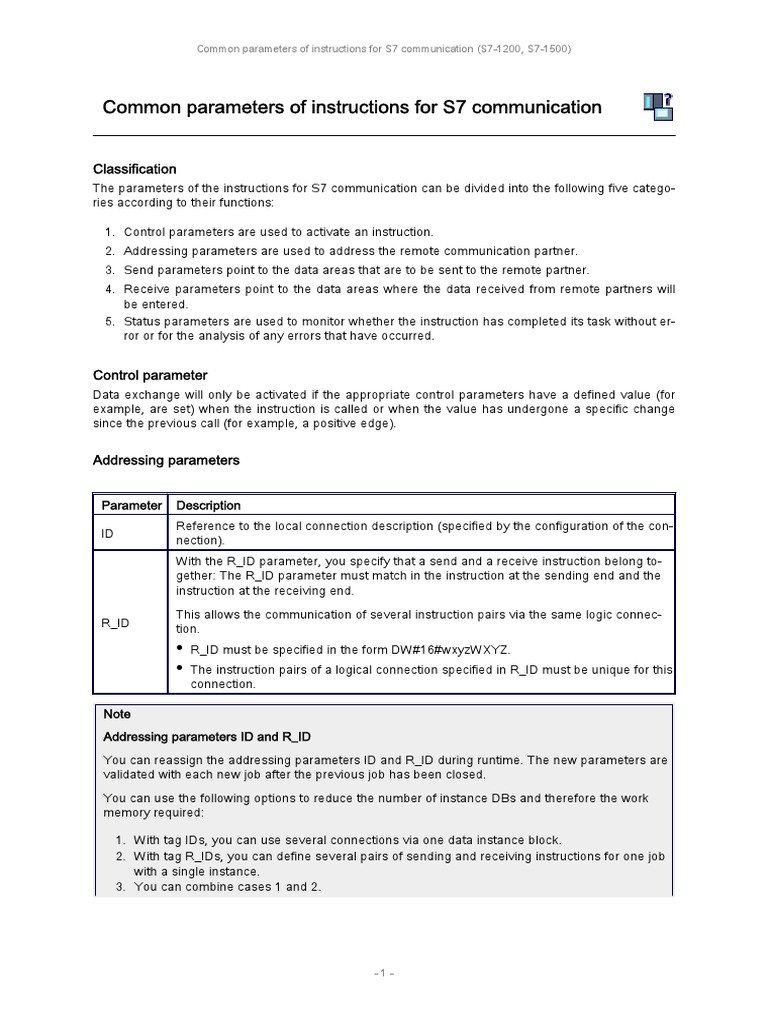 SIEMENS Put-Get | PDF | Parameter (Computer Programming) | Byte