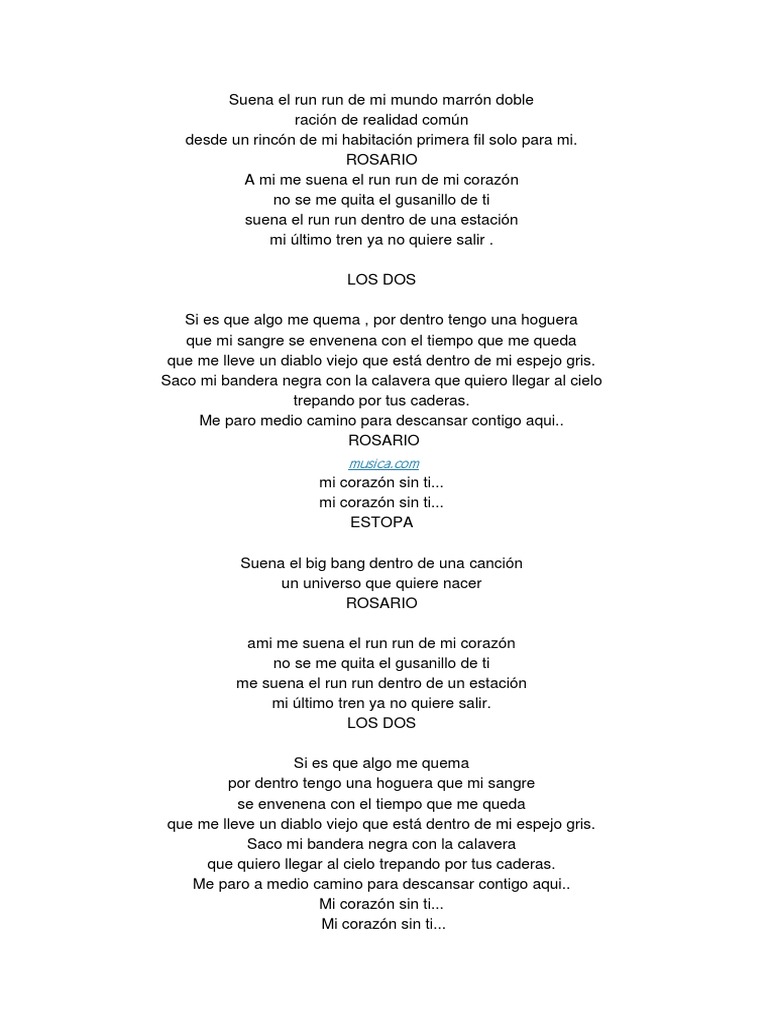 Canción Letra | PDF