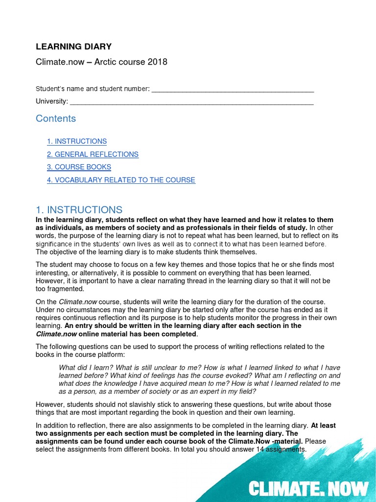 Climatenow Learning Diary | PDF | Climate Change Mitigation ...