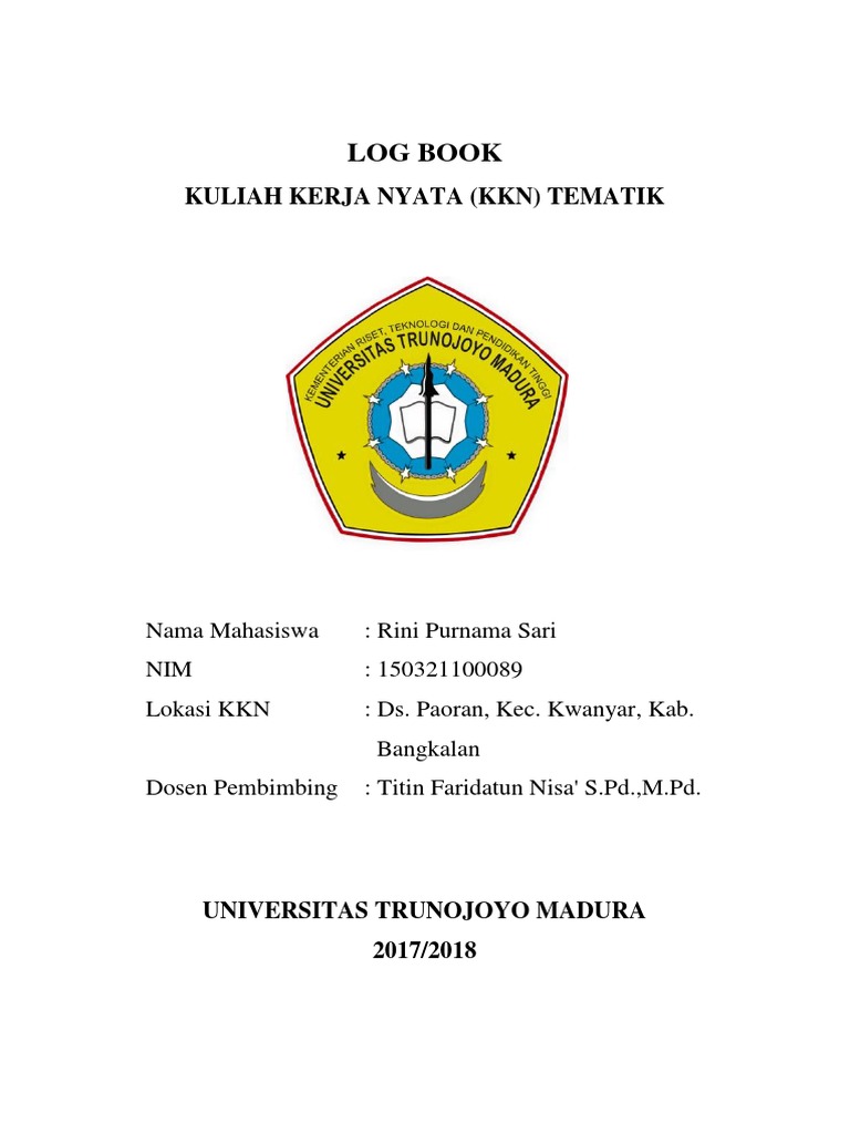 Cover Log Book | PDF