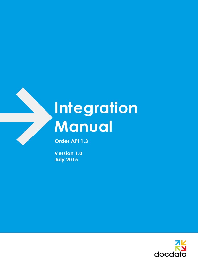 DocData Integration Manual Order API 1.3 - v1.0 - EN | PDF | Application Programming Interface ...