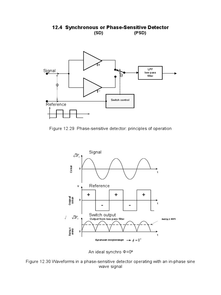 Synchronous or Phase-Sensitive Detector | PDF | Detector (Radio ...