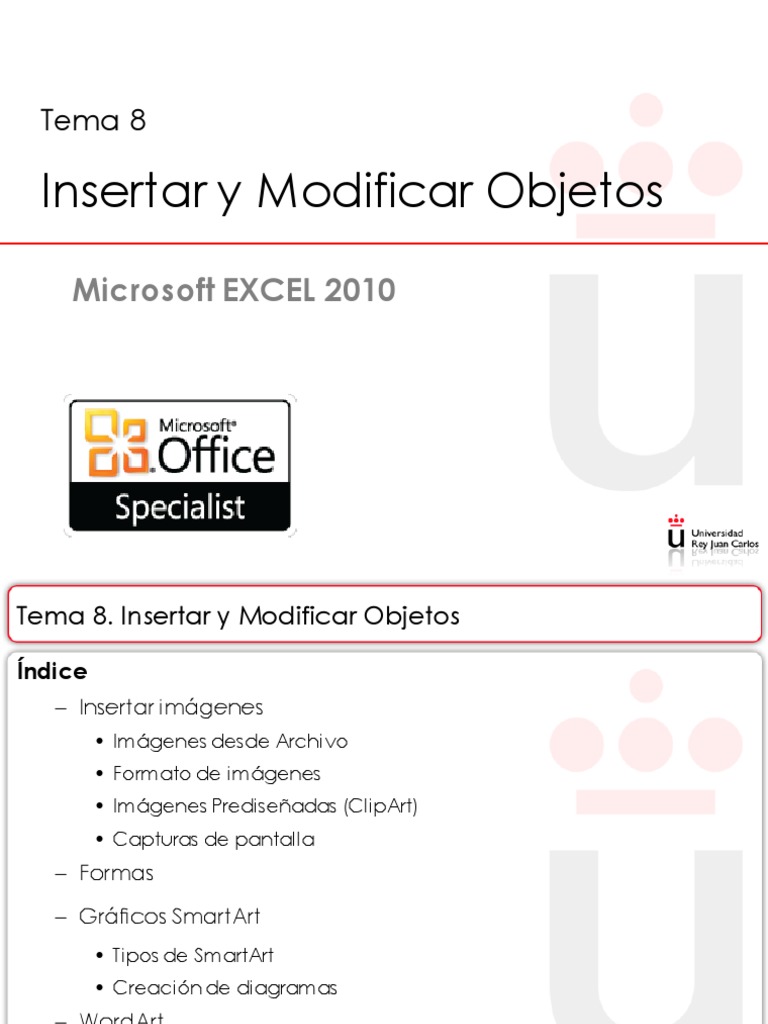 Tema 8 - Insertar y Modificar Objetos PDF | PDF | Hipervínculo | Imagen