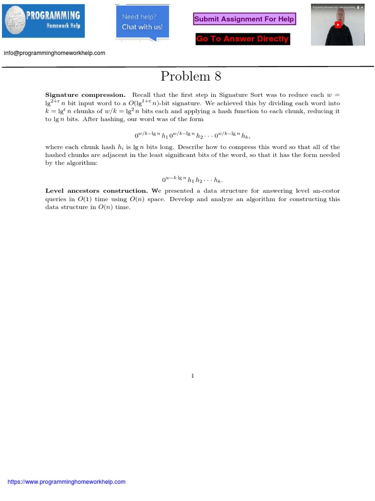 Help With Tough Programming Assignments | PDF | Algorithms And Data ...