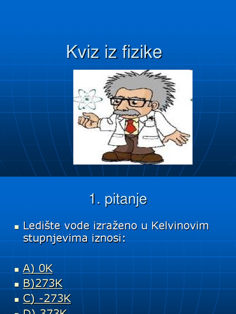 Kviz Iz Fizike | PDF