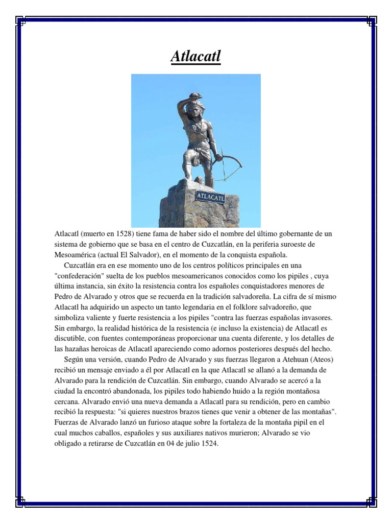 Atlacatl | PDF | Pueblos Indígenas de las Américas