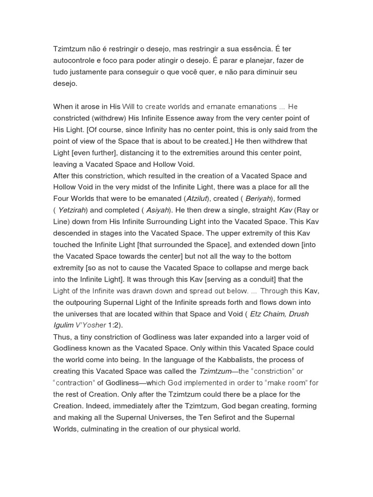 Atzilut Beriyah Yetzirah Asiyah Kav | PDF | Anger | Jewish Mysticism