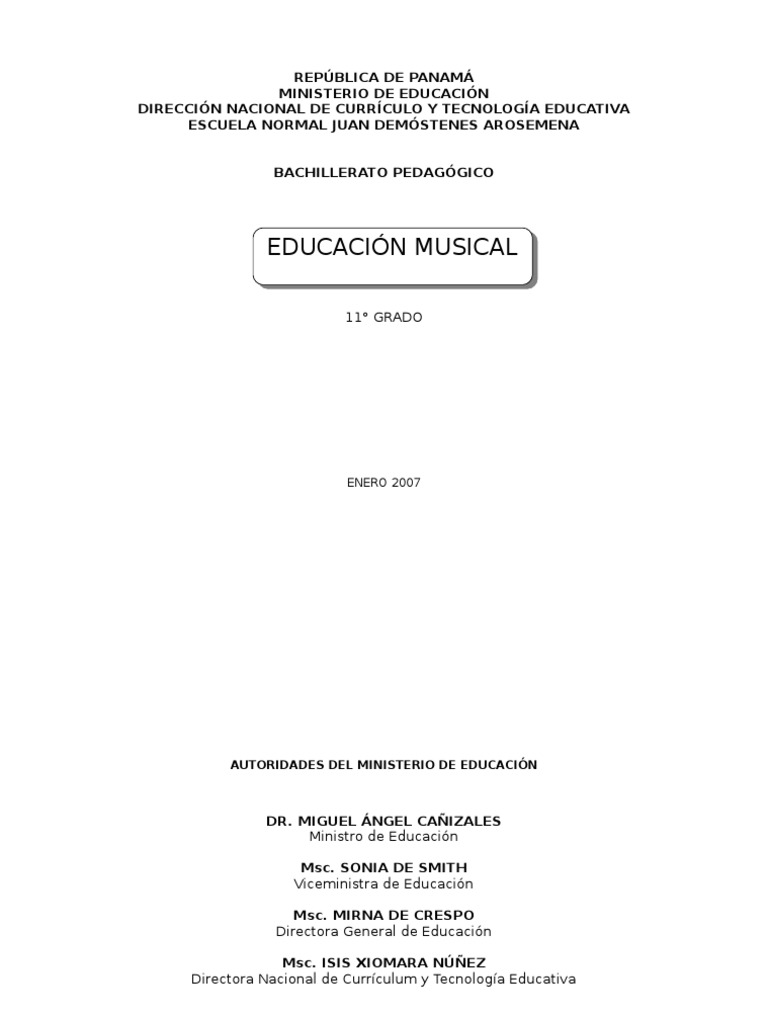 Musica | PDF | Evaluación | Aprendizaje