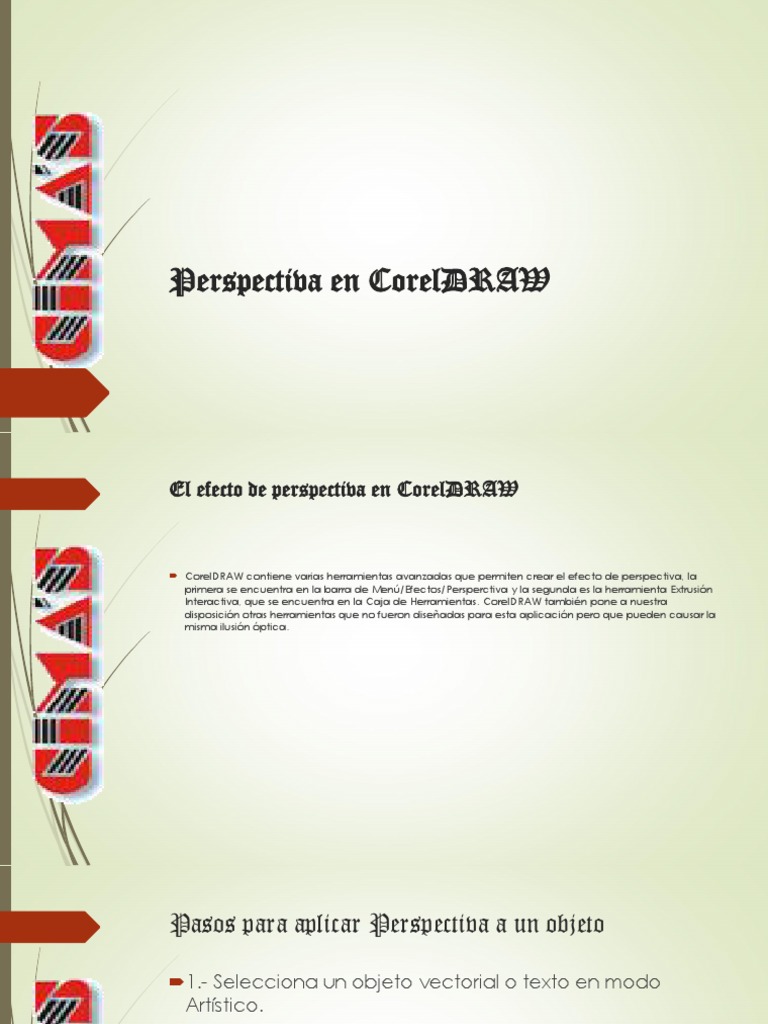 Efecto de Perspectiva en CorelDRAW | PDF | Informática