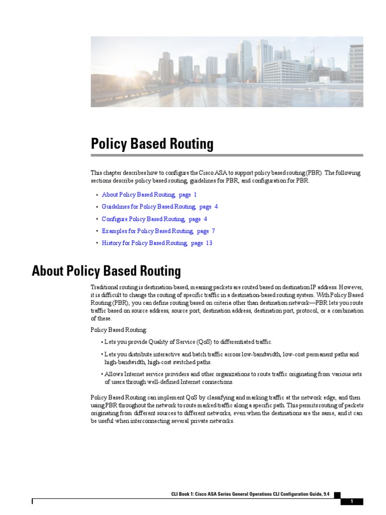 Route Policy Based | PDF | Routing | Quality Of Service