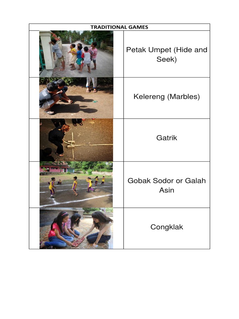 Traditional Games | PDF