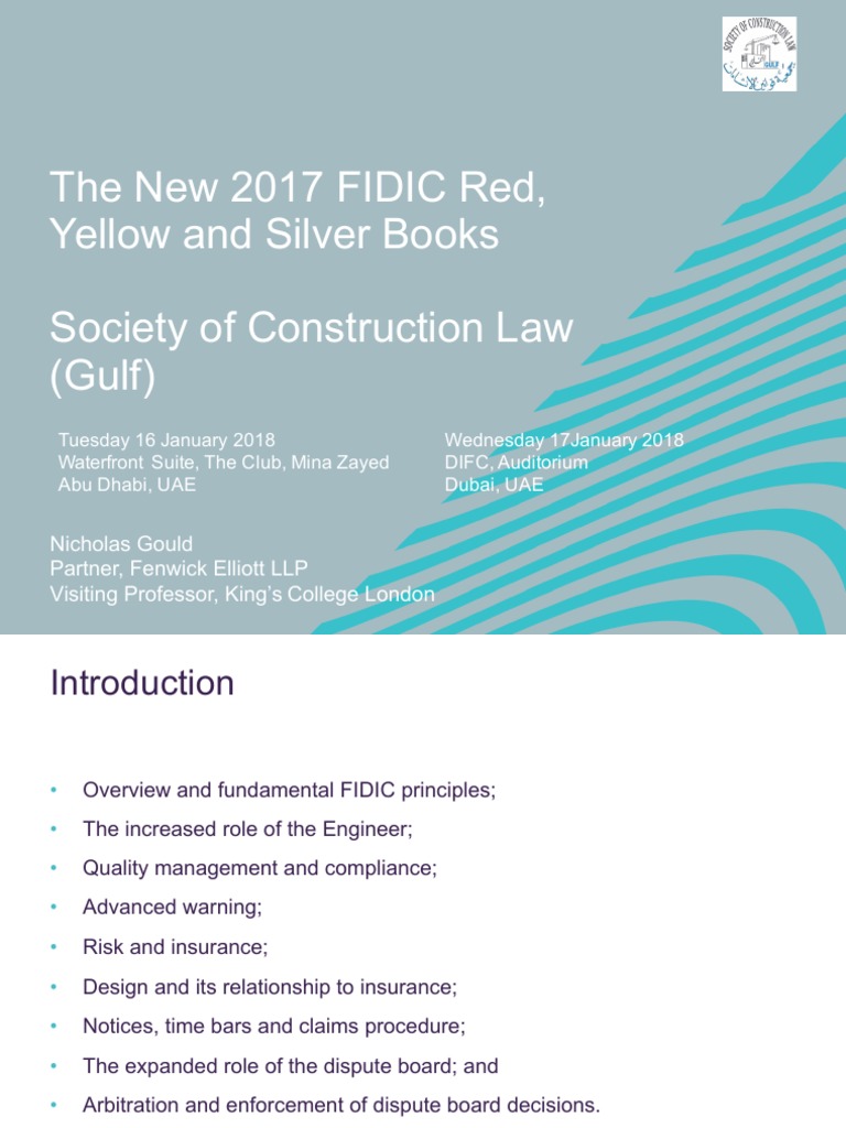 SCL - The New 2017 Fidic Red Yellow and Silver Books With SCL Logo-1 ...
