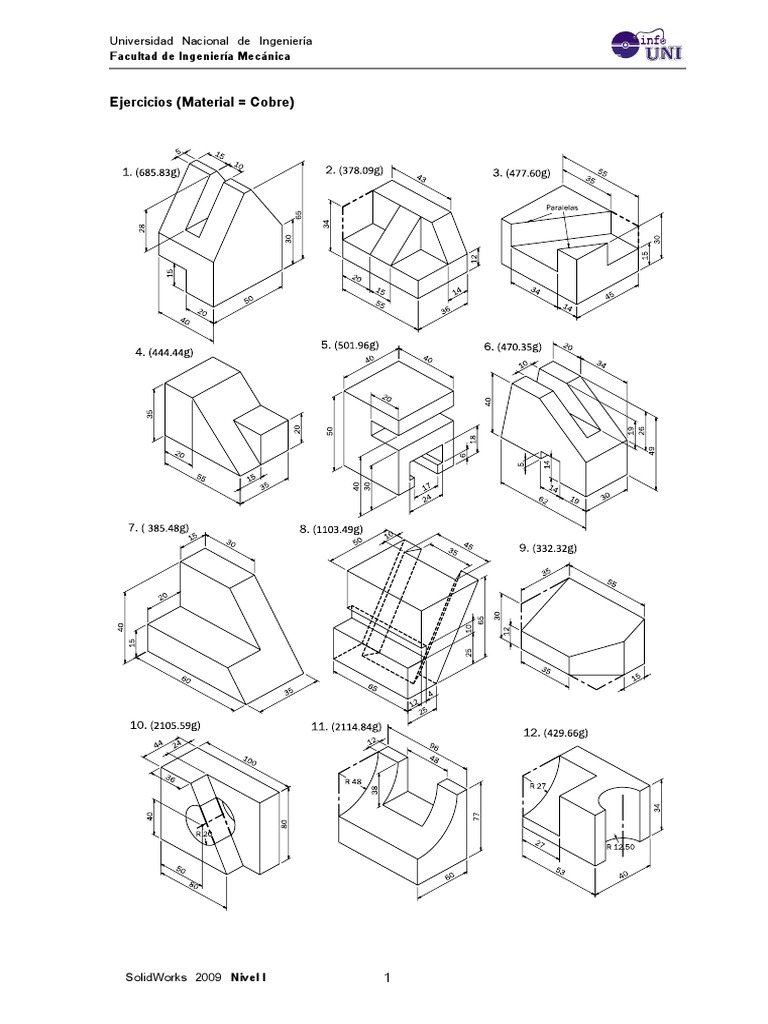 Manual de SolidWorks-UNI PDF | PDF | Science | Ingeniería