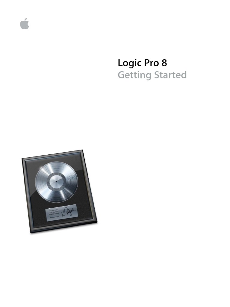 Logic Pro 8 Getting Started | PDF | Computing | Software