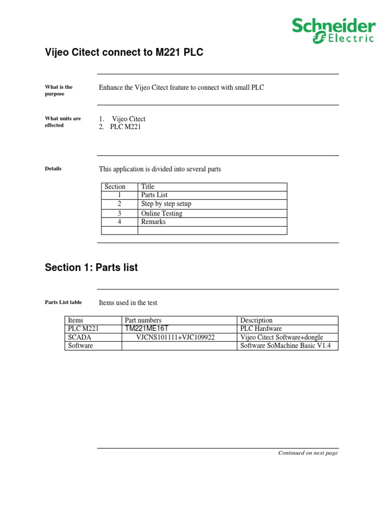 Vijeo Citect Connect M221 | PDF | Computers