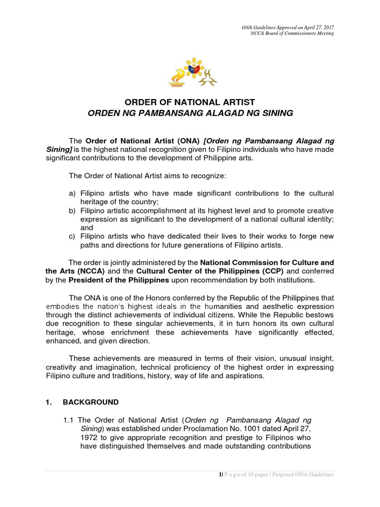 ONA Guidelines 1 | PDF