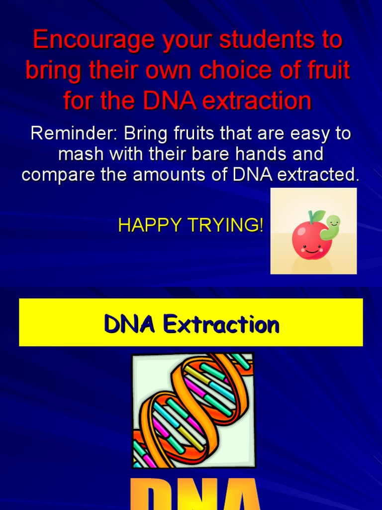 DNA Extraction Practical | PDF
