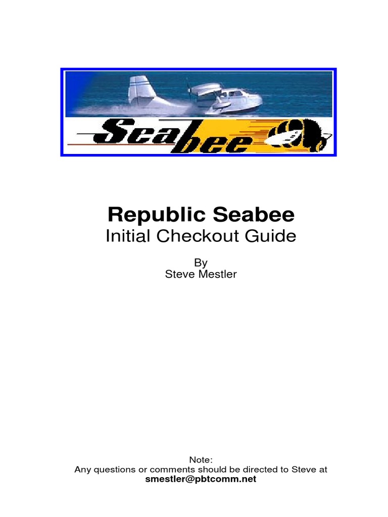 Seabee Training Guide | PDF | Takeoff | Flap (Aeronautics)