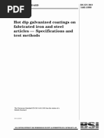 Zinc Coating BS EN ISO 1461-2022 Table Chart. | PDF | Metalworking | Metals