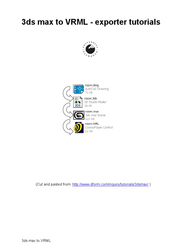 3ds Max To VRML - Exporter Tutorials: (Cut and Pasted From:) | PDF ...