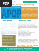 APQP Training Material | PDF | Reliability Engineering | Specification (Technical Standard)