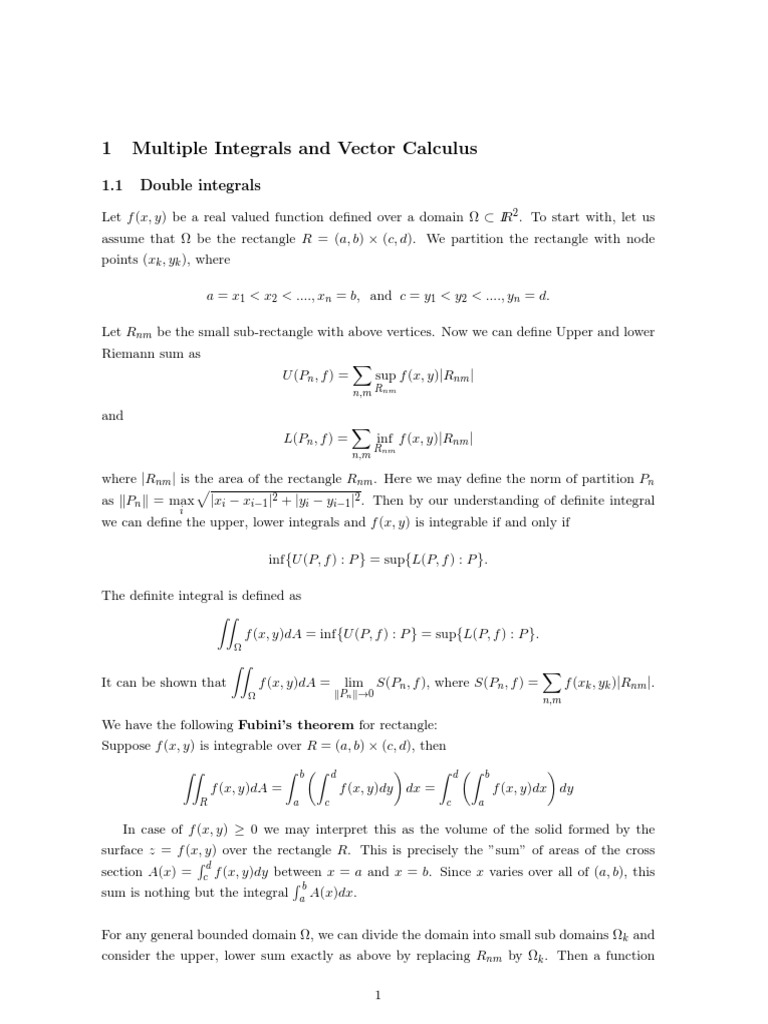 Multiple Integrals | PDF | Integral | Area
