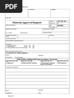 Material Approval Form | PDF