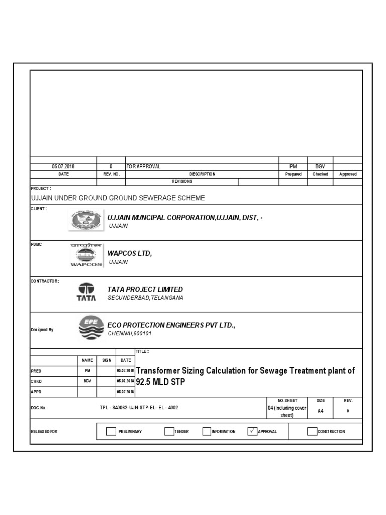 Electrical Load List Rev00 | PDF | Transformer | Power (Physics)