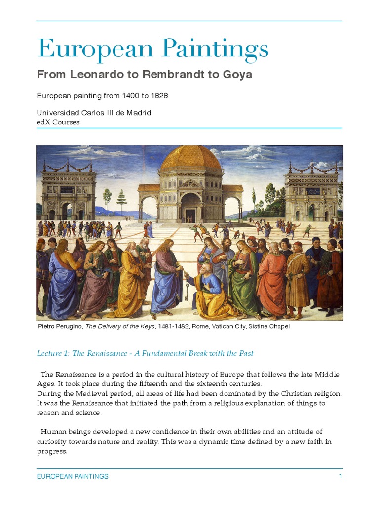 The Dawn of the Modern Era: An Introduction to European Paintings from ...