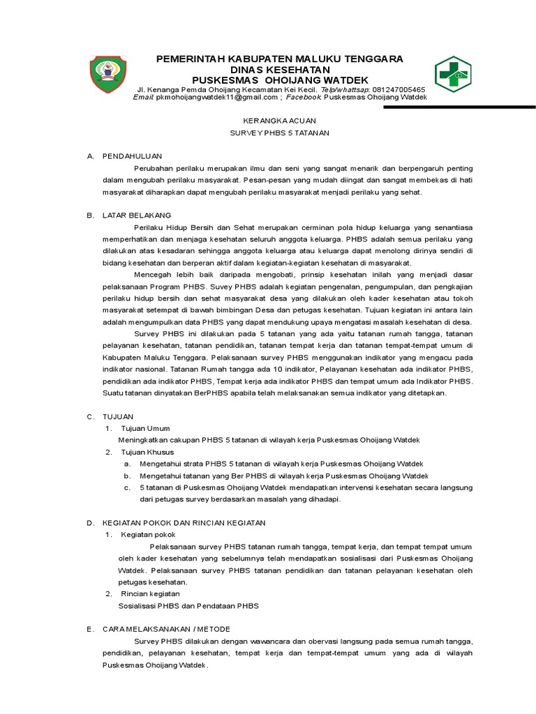 Kak Phbs 5 Tatanan | PDF