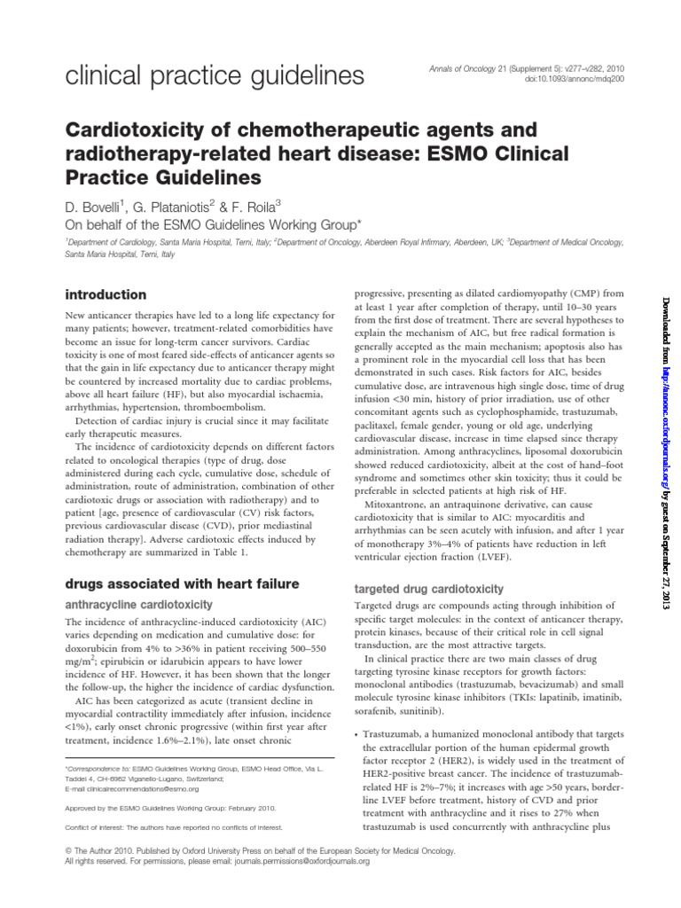 Clinical Practice Guidelines | PDF | Radiation Therapy | Chemotherapy