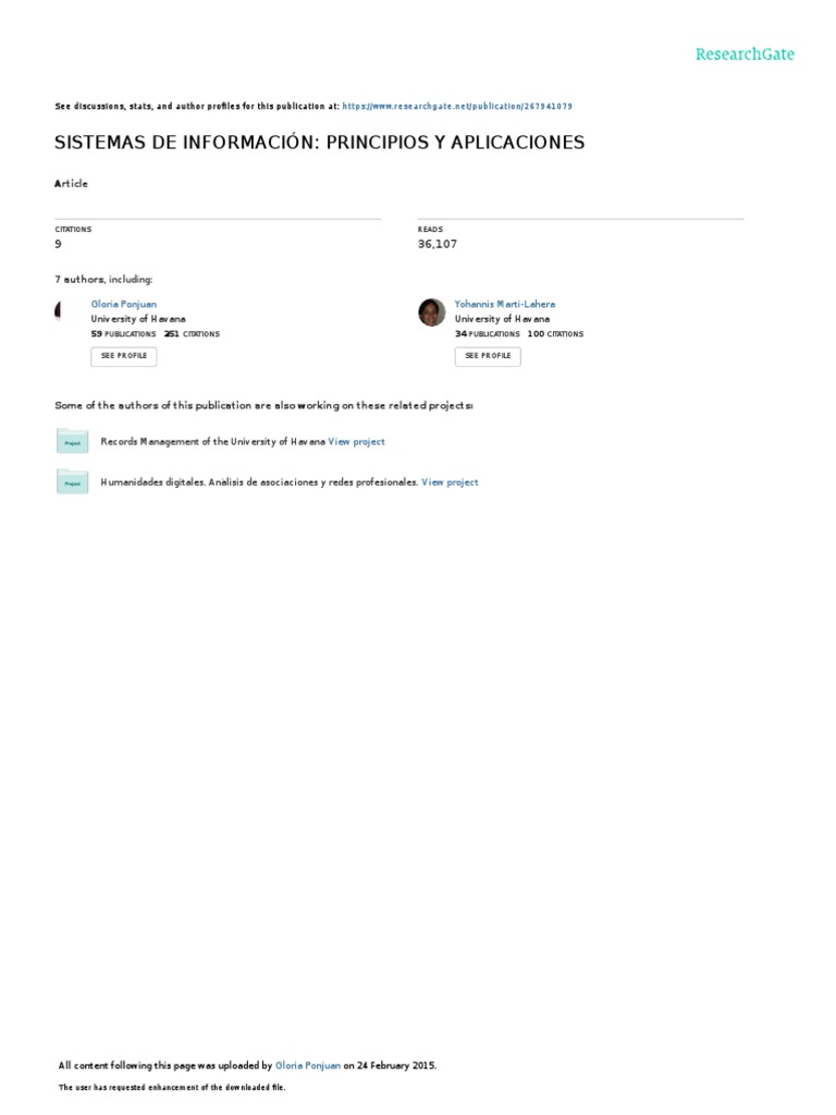 Sistemas de Informacion Principios y Aplicaciones | PDF | Teoría de ...