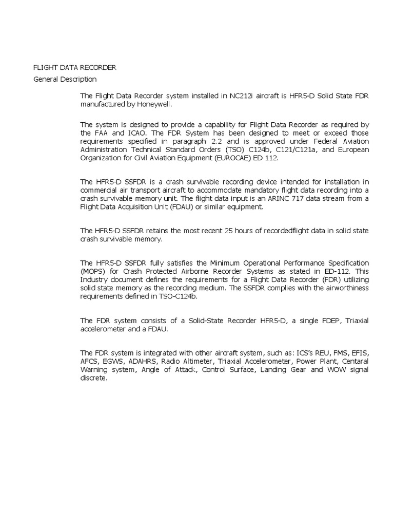 Flight Data Recorder | Download Free PDF | Flight Recorder | Power Supply