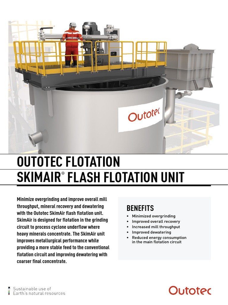 Celda Flash Outotec | PDF | Mill (Grinding) | Chemistry