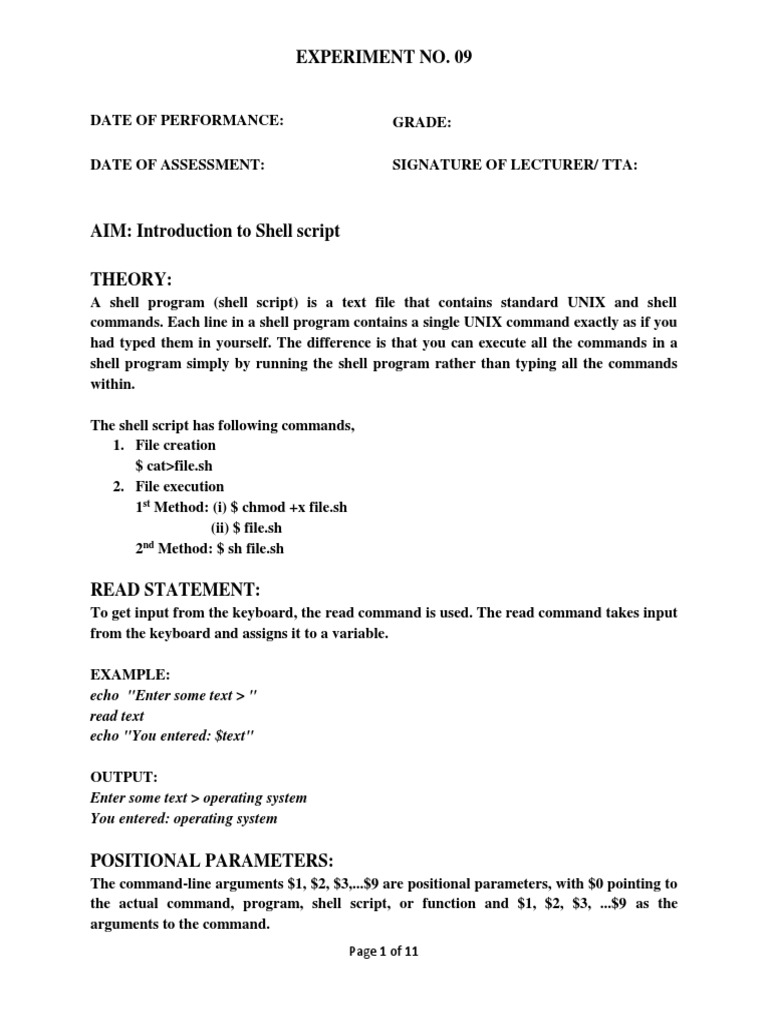 An In-Depth Exploration of Shell Scripting Fundamentals | PDF | Command Line Interface ...