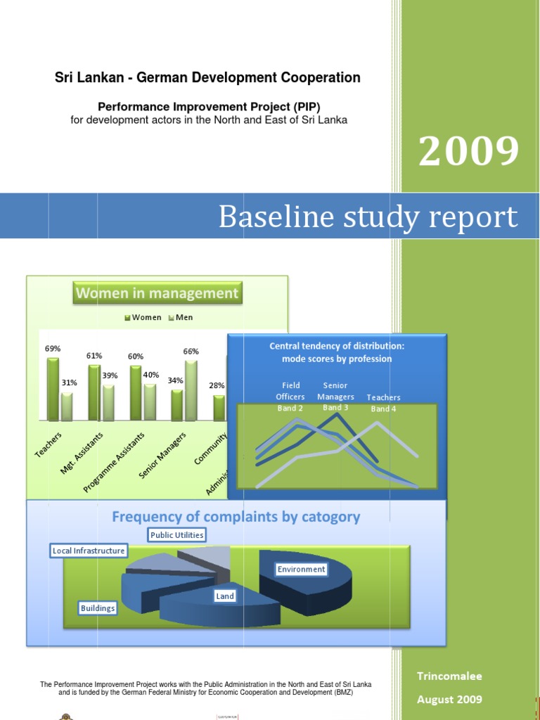 01 PIP Baseline Study Aug 2009 | PDF | Governance | Local Government