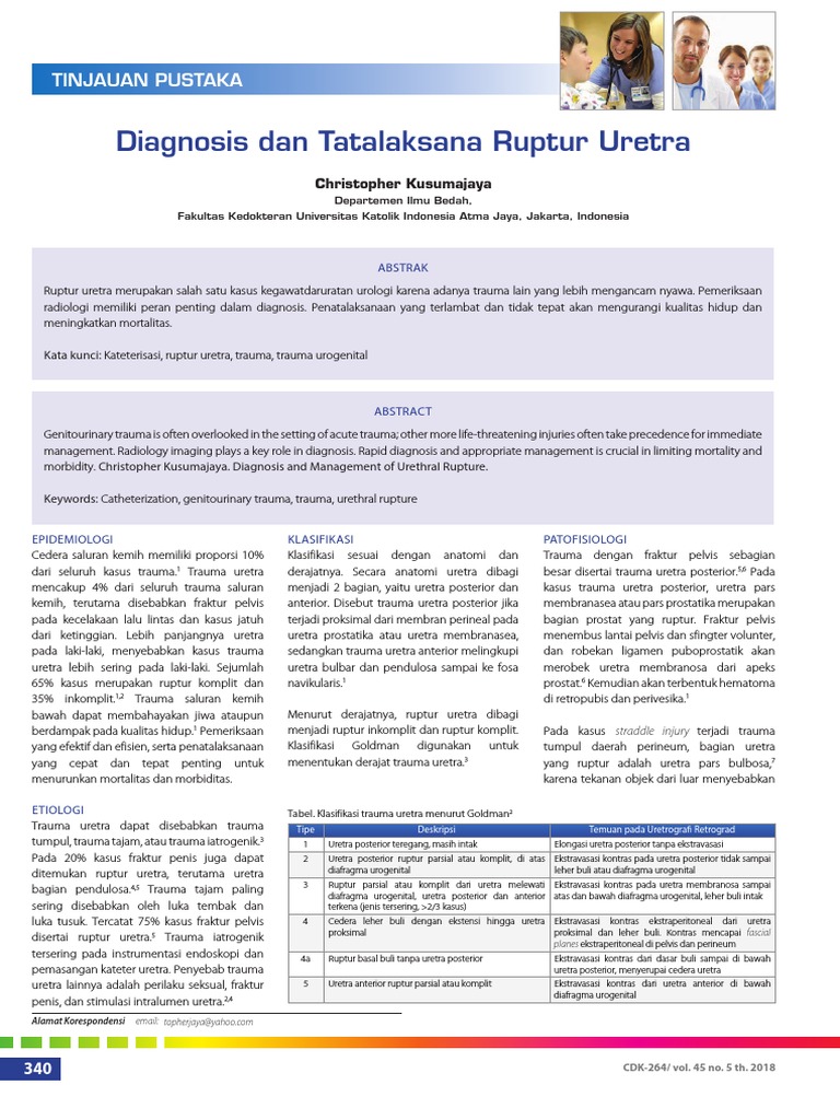 1 - 08 - 264diagnosis Dan Tatalaksana Ruptur Uretra | PDF
