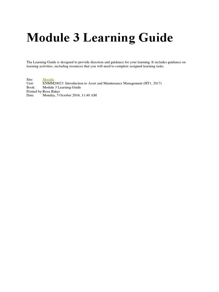 Module 3 Learning Guide 23 | PDF | Risk Management | Risk